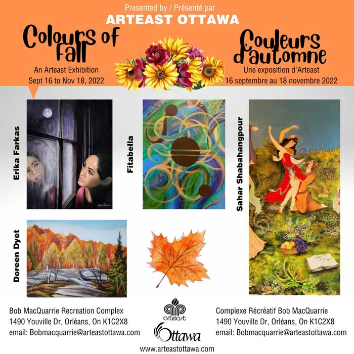 Erika Farkas in Colours of Fall show - Foyer Gallery